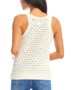 Karen Kane Sleeveless Crochet Top