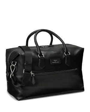 Polo Ralph Lauren Smooth Leather Duffel - Black