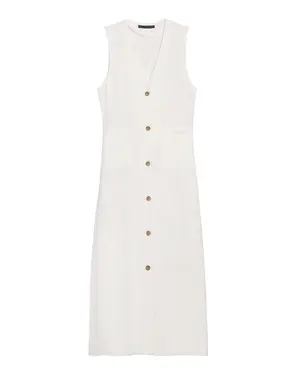 Jenni Kayne Callan Linen Midi Dress - Ivory