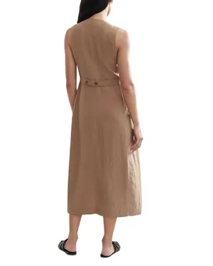 Jenni Kayne Callan Linen Midi Dress - Khaki