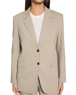 Theory Single-breasted Blazer - Soft Taupe