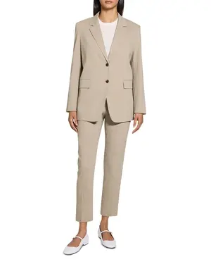 Theory Single-breasted Blazer - Soft Taupe