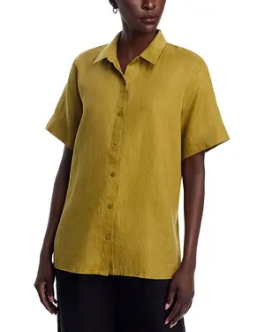 Women's Yellow Linen Shirts
