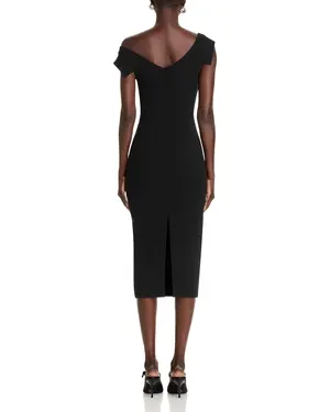 Black Halo Jacqueline Midi Dress - Black