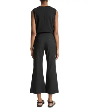 Vince Linen Blend Cropped Trousers