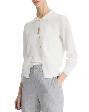 Vince Collared Cardigan Sweater