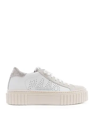 P448 Creeper Platform Sneakers - White Pluto