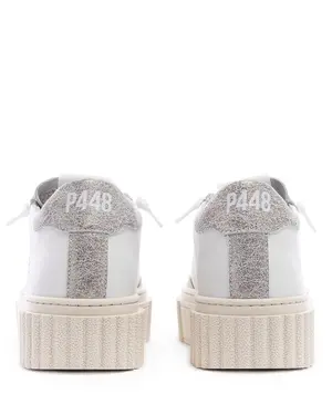 P448 Creeper Platform Sneakers - White Pluto