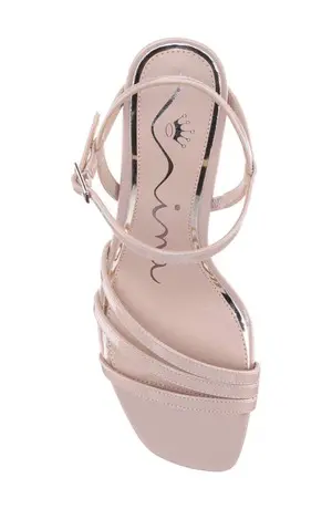 Nina Santana Ankle Strap Wedge Sandal - Nude