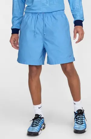 Nike Club Washed Flow Shorts - University Blue