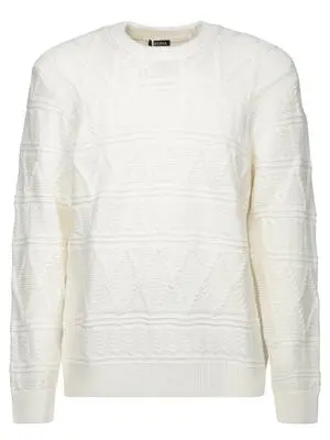 Zegna Knit Wool Sweater - White