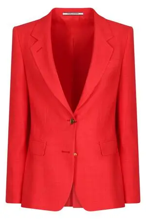 Tagliatore Single-Breasted Two-Button Jacket - Red