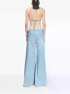 AREA Wide-leg Jeans - Blue