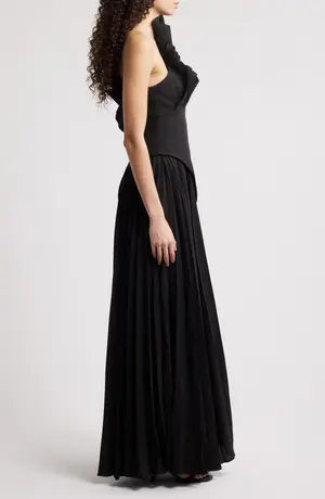 Acler Whittington Ruffle One-shoulder Gown