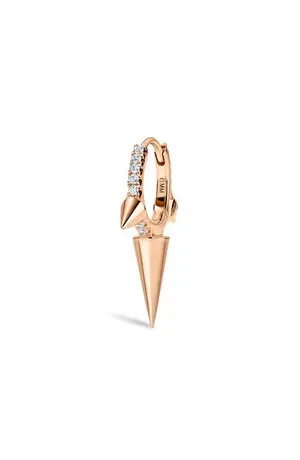 MARIA TASH Triple Spike Diamond Earring - Rose Gold