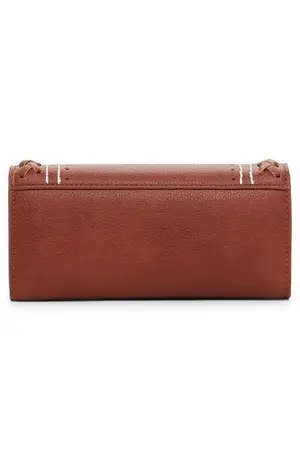 Desigual Long Faux Leather Wallet - Camel