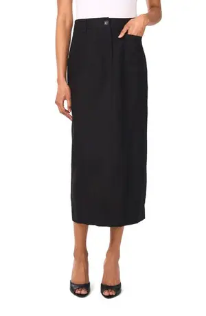 Vince Camuto Patch Pocket Midi Skirt