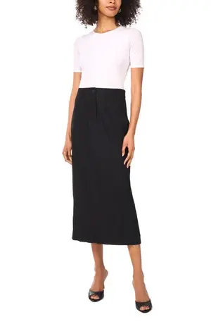 Vince Camuto Patch Pocket Midi Skirt