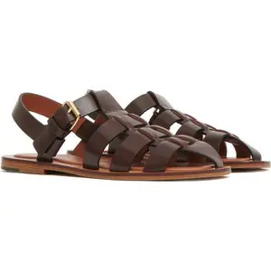 MANSUR GAVRIEL Slingback Fisherman Sandal - Chocolate