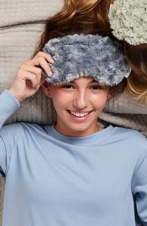 WARMIES Plush Eye Mask - Medium Grey