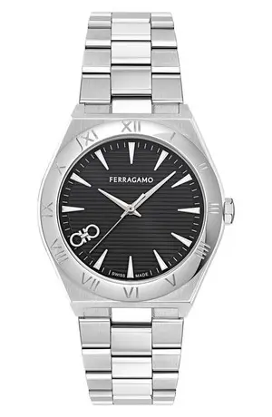 Ferragamo Polished Watches For Men