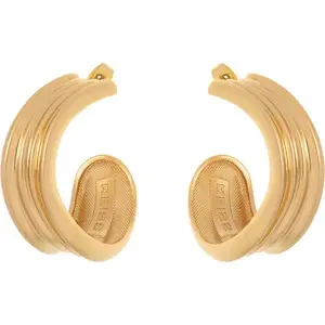 REISS Flavia Hoop Earrings - Gold Tone
