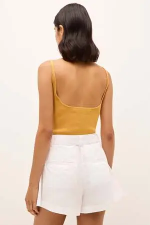 MARIE OLIVER Heather Tank - Oak