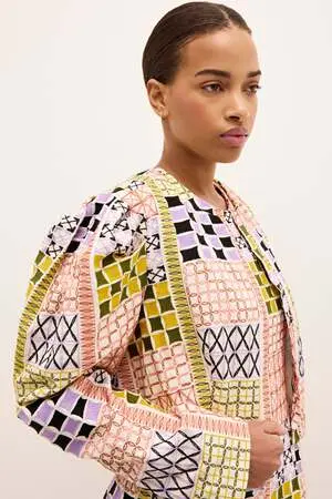 MARIE OLIVER Sheila Embroidered Cotton Jacket