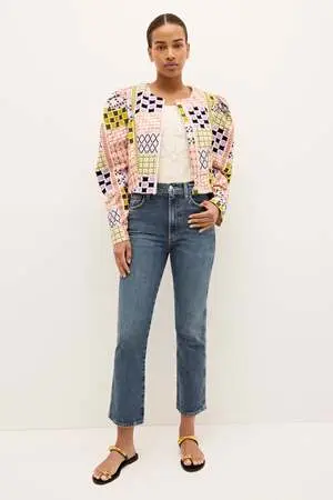 MARIE OLIVER Sheila Embroidered Cotton Jacket