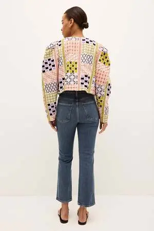 MARIE OLIVER Sheila Embroidered Cotton Jacket