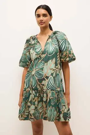 MARIE OLIVER Greta Floral-print Cotton Organza Dress - Primavera