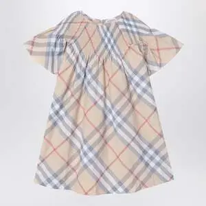 Burberry Check Pattern Cotton Dress