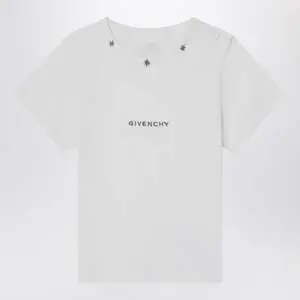 Givenchy Cotton T-shirt With Embroidered Logo - White