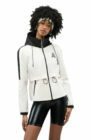 ALPENHAUS Enneth Hooded Windbreaker - Snow White