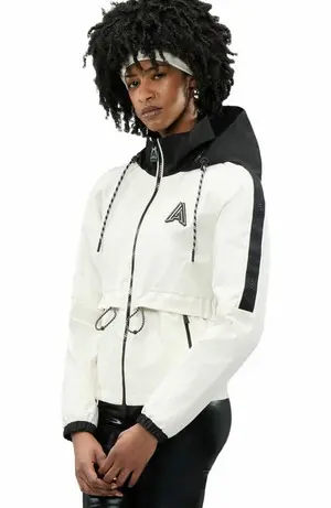 ALPENHAUS Enneth Hooded Windbreaker - Snow White