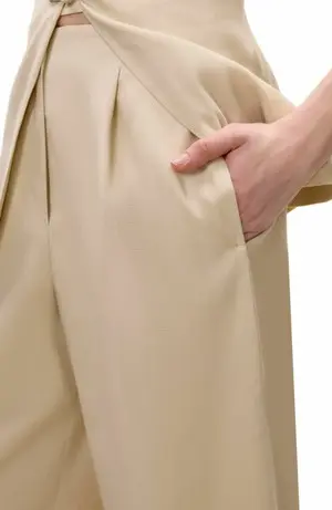 Rebecca Taylor Beatrice Stretch Linen Pant