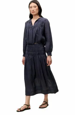 Rebecca Taylor Anya Ramie Blouse