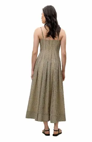 Rebecca Taylor Aster Gingham Midi Dress