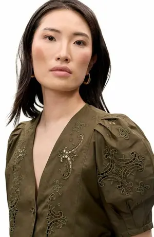 Rebecca Taylor Raquel Twill Shirt