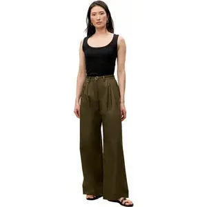 Rebecca Taylor Raquel Twill Pant - Olive