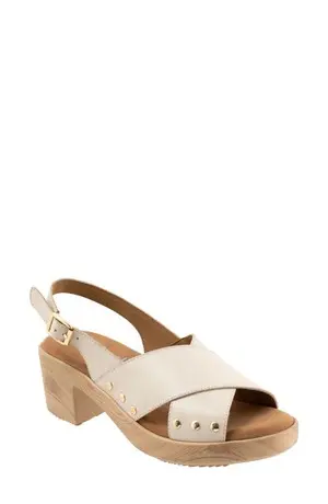 Softwalk Florence Slingback Platform Sandal - Ivory
