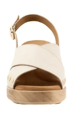 Softwalk Florence Slingback Platform Sandal - Ivory