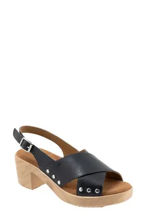 Softwalk Florence Slingback Platform Sandal - Navy