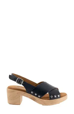 Softwalk Florence Slingback Platform Sandal - Navy