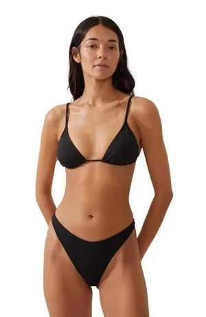 Cotton:on COTTON ON BODY Micro Slider Triangle Bikini Top Black