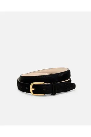 AUREUM No. 14 Pony Hair Belt - Black
