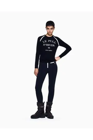 Giorgio Armani Neve Cashmere Crew-neck Sweater - Black