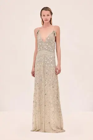 Alexis Galeria Embellished Maxi Dress