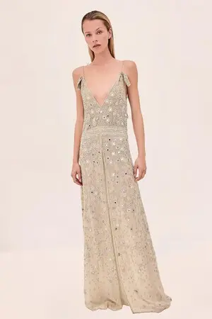 Alexis Galeria Embellished Maxi Dress