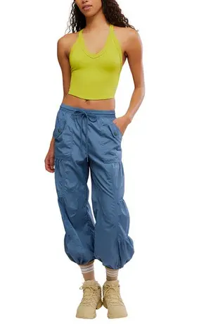 Free People All Clear Crop Racerback Tank - Honeydew